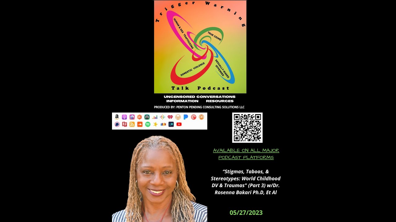 “Stigmas, Taboos, & Stereotypes: World Childhood DV & Traumas" (Part 3 ...