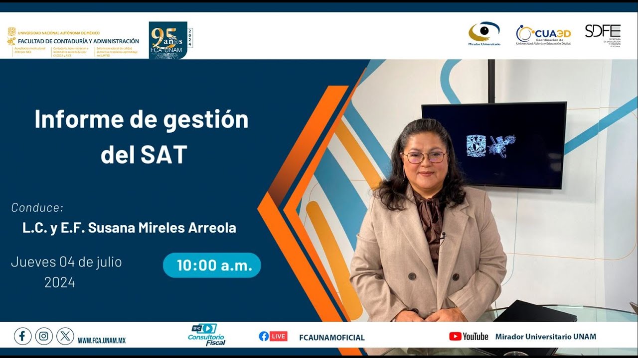 Informe de gestión del SAT | 04JUL24 | Consultorio Fiscal Radio - YouTube