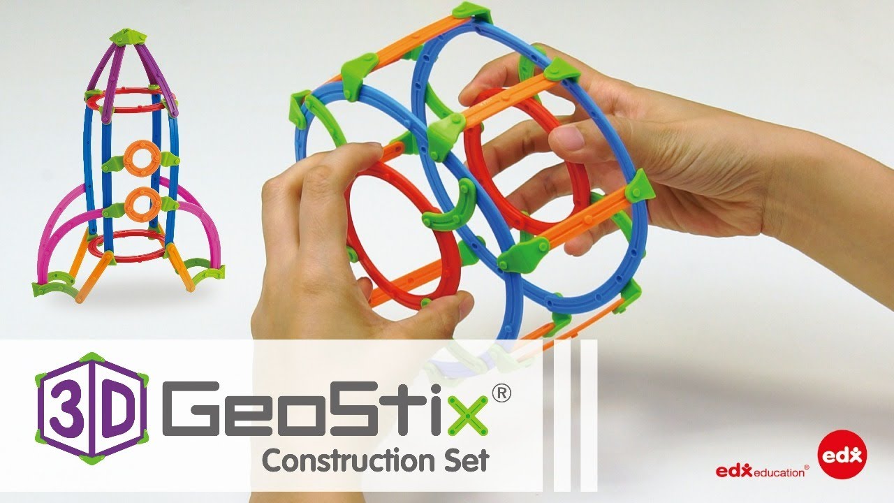 3D GeoStix Construction Set - Edx Education, Spatial Thinking Skills ...