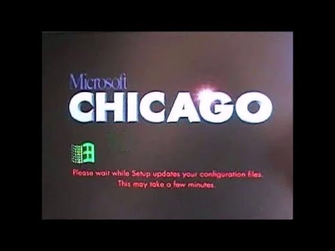 Installed of the Microsoft Chicago 4.00.122 - YouTube