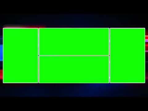 4-Box News Screen Layout | Anchor, Dual Stacked Visuals & Reporter ...