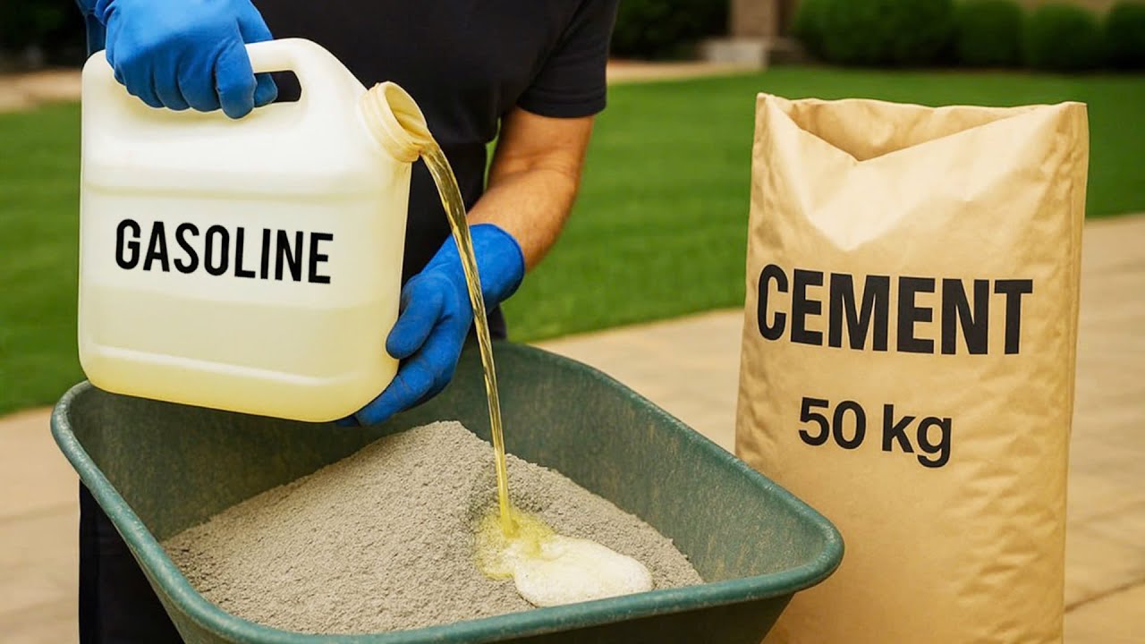 Mix CEMENT with GASOLINE and see the most incredible FORMULA ever ...