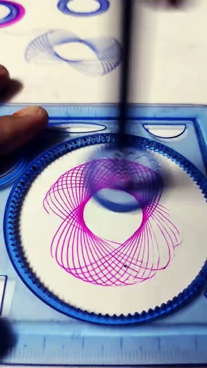 how to make simple spirograph easy drawing satisfying shorts magic ruler #dannyburstein # ...