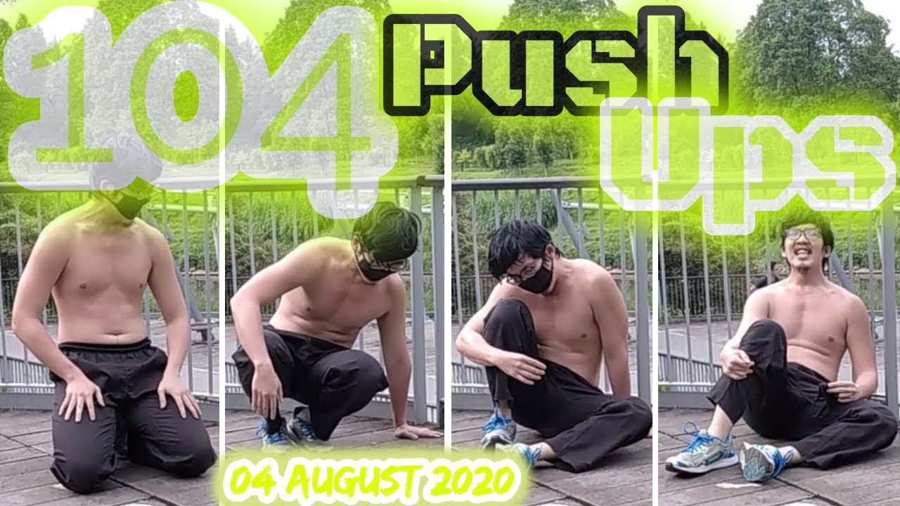 104 PUSH UPS👍Daily +1😅Monthly +1😳Start from 01June2020😲World Record Non ...