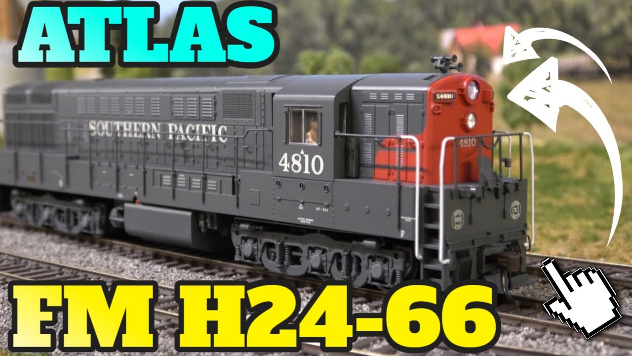 Atlas HO Fairbanks-Morse H24-66 Locomotive in SP Livery! ESU LOKSound/DCC & LED Lights + More ...