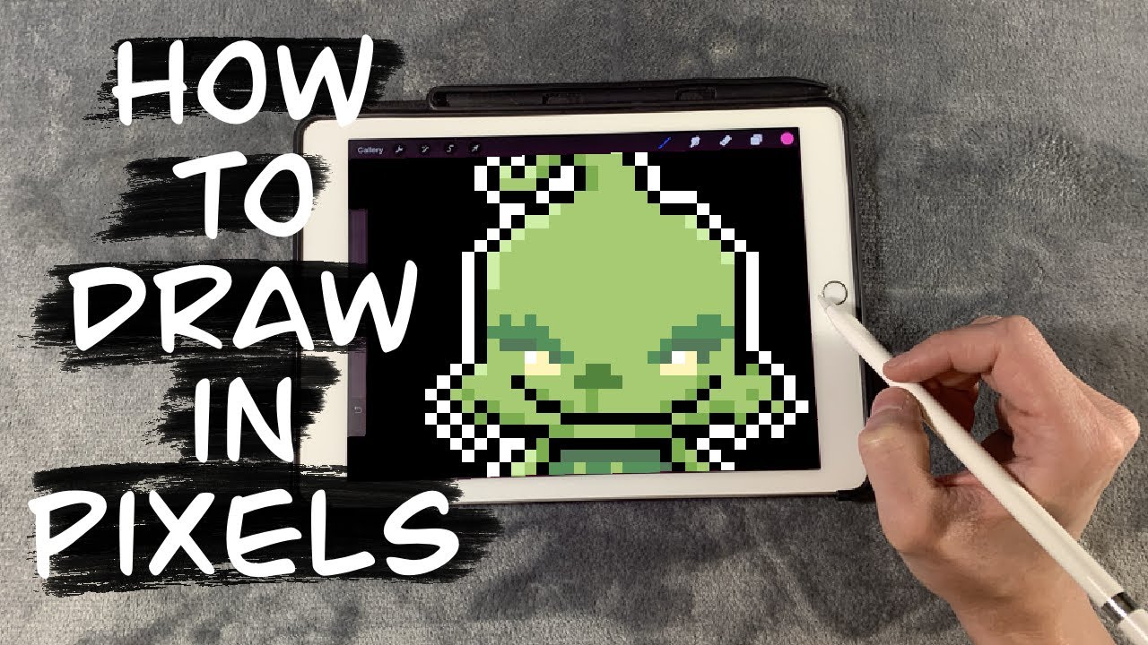 Pixel Doodle: How to Draw The Grinch in Pixelart - YouTube