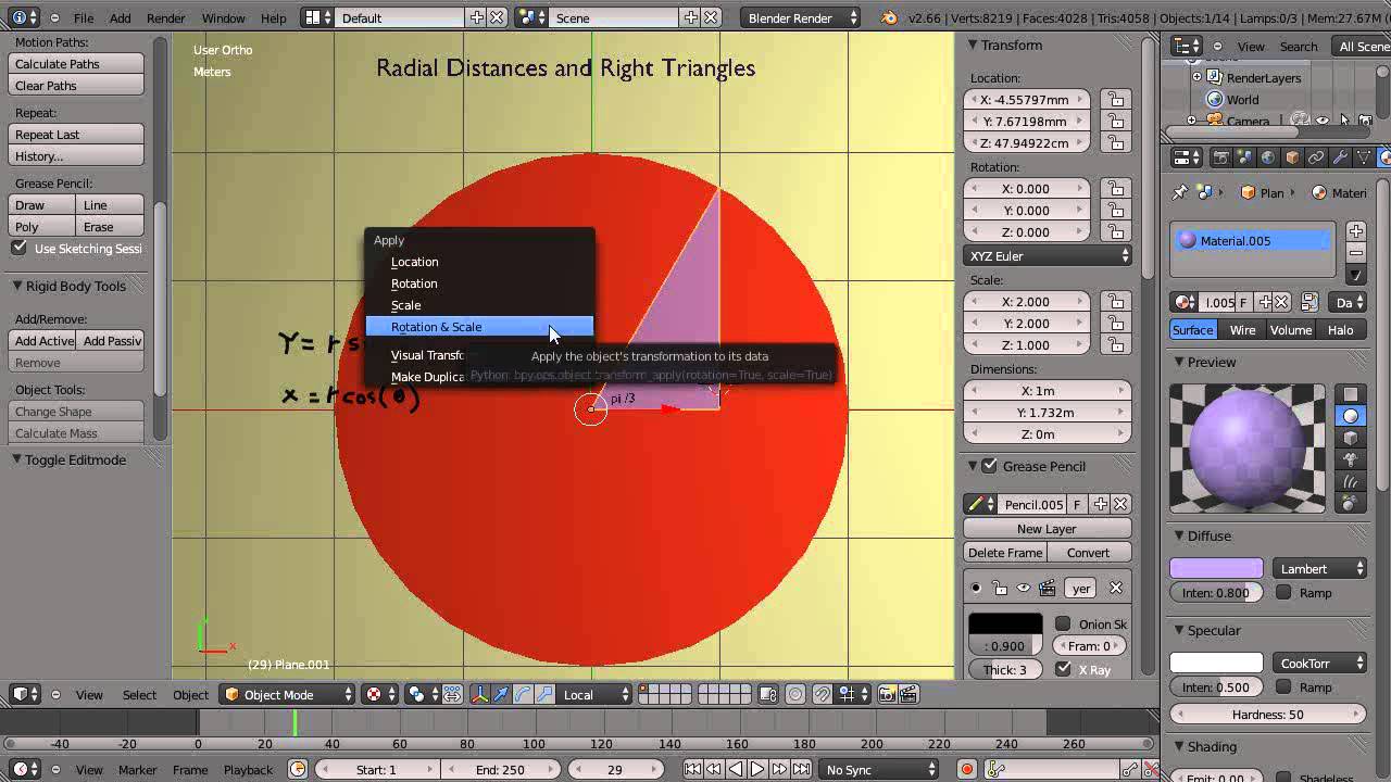 Blender Tutorial - Math for Animators - Radial Distances and Right ...