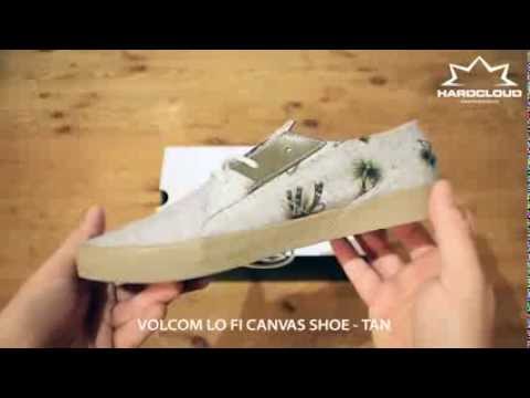 Volcom Lo Fi canvas shoe close look