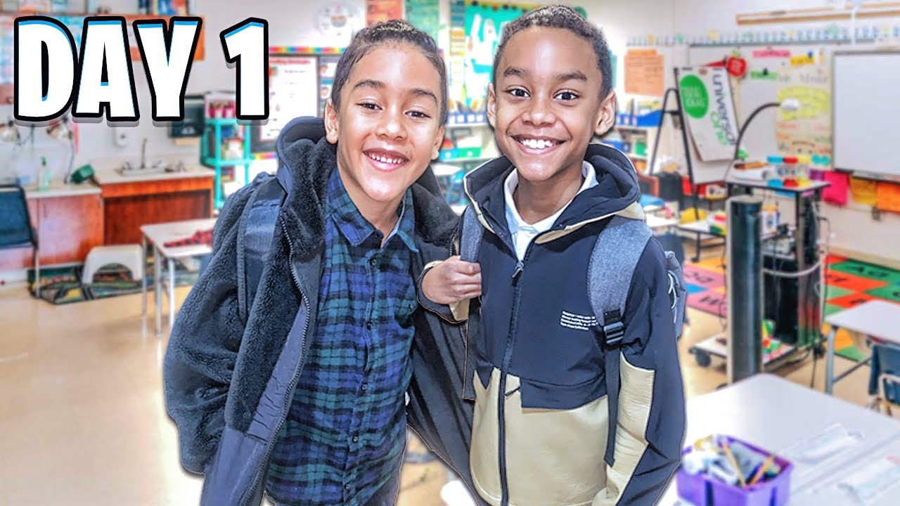FIRST DAY At Their NEW SCHOOL!! - YouTube
