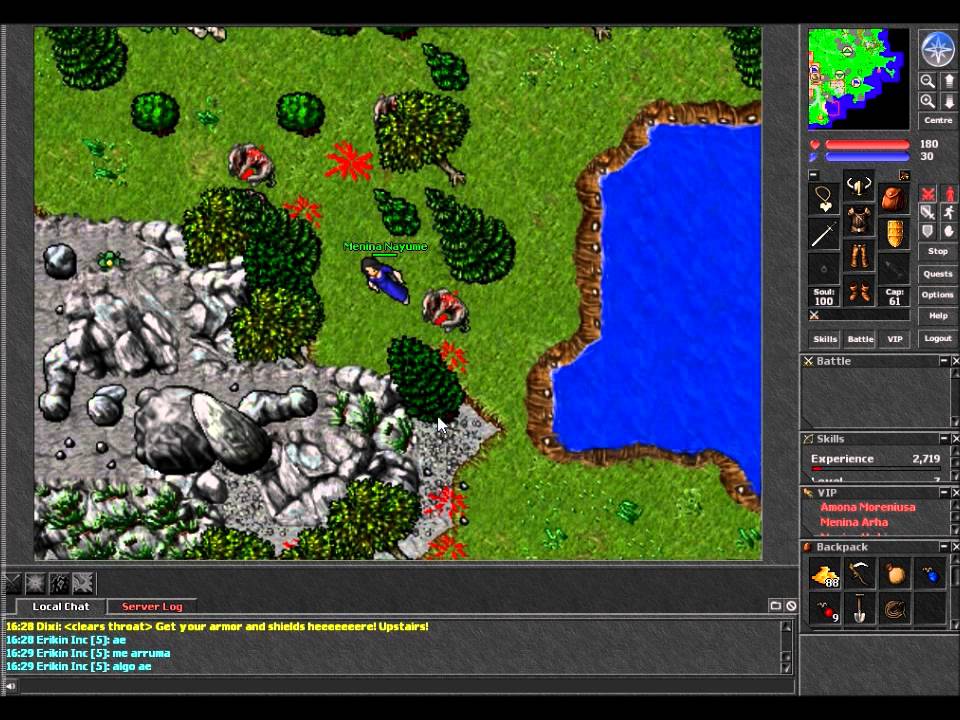 tibia cooper shield e legion helmet - YouTube