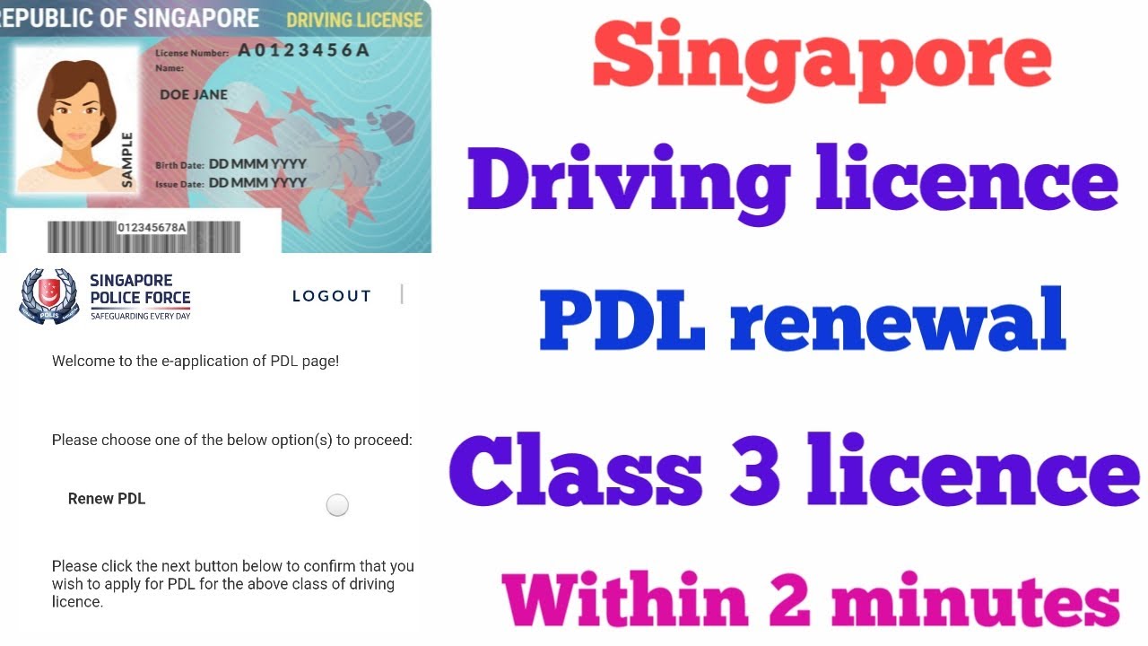 Singapore driving licence Tamil | Pdl renewal | how to apply pdl #pdl ...