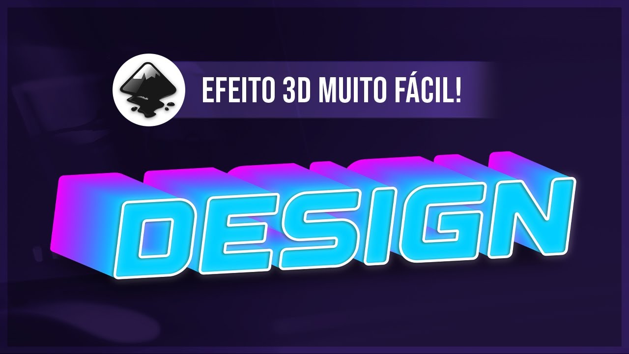Efeito 3D no INKSCAPE I Crie textos personalizados! - YouTube