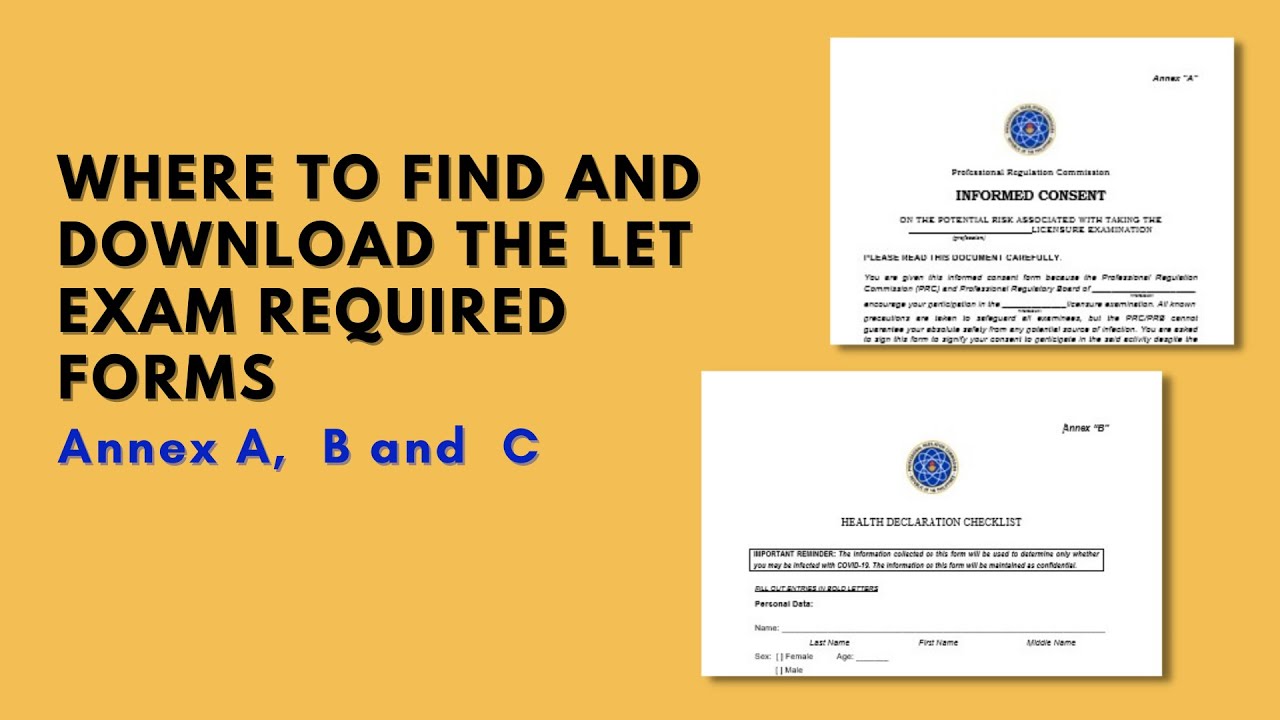 LET SERIES-Episode 18: Where to find and download required LET Exam ...