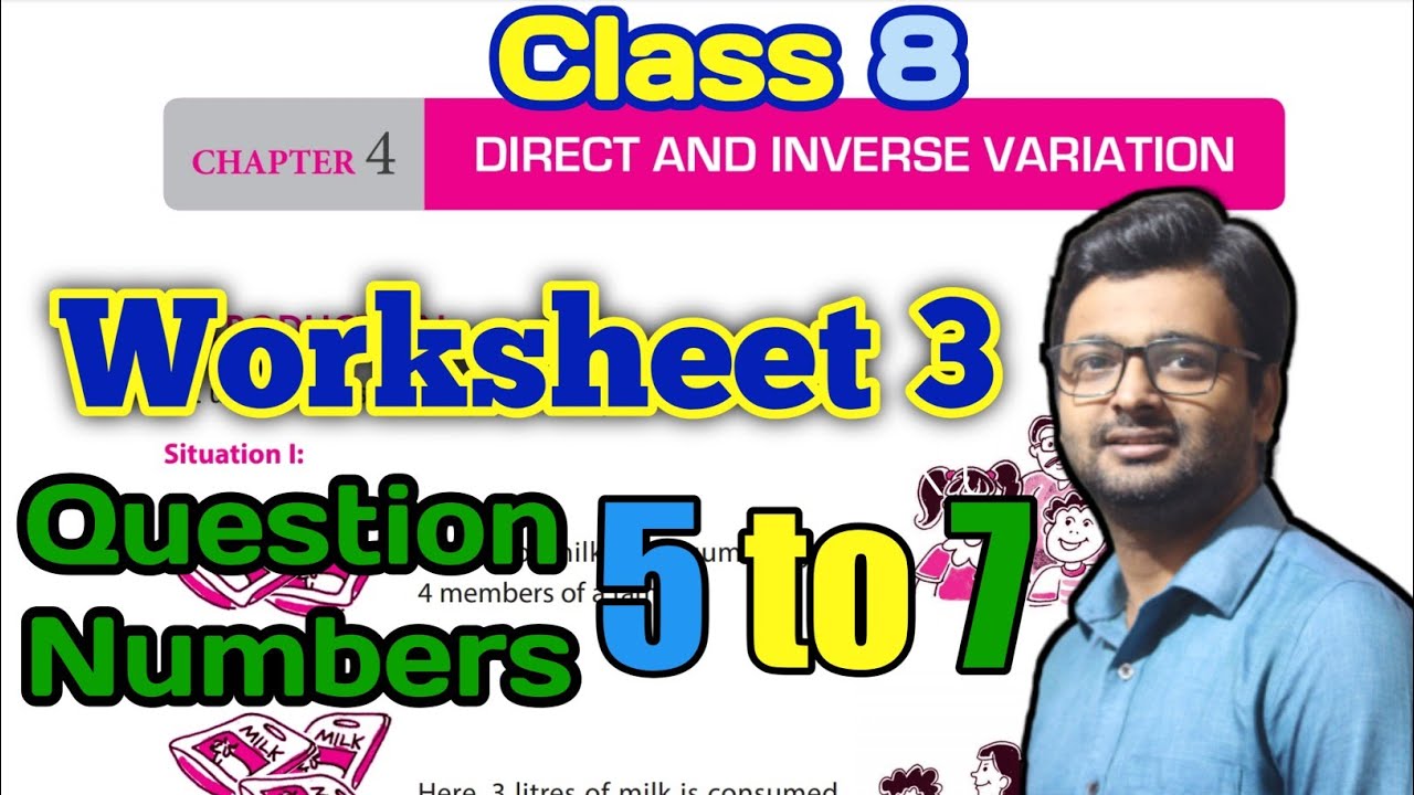 DAV Math | Class 8 | Chapter 04 | Direct And Inverse Variation ...