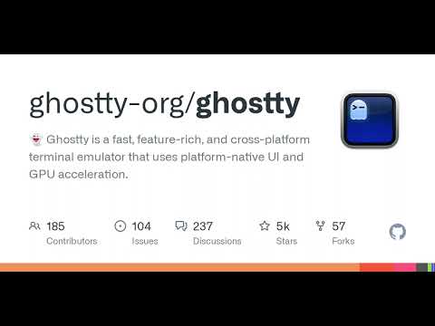 GitHub - ghostty-org/ghostty: 👻 Ghostty is a fast, feature-rich, and ...