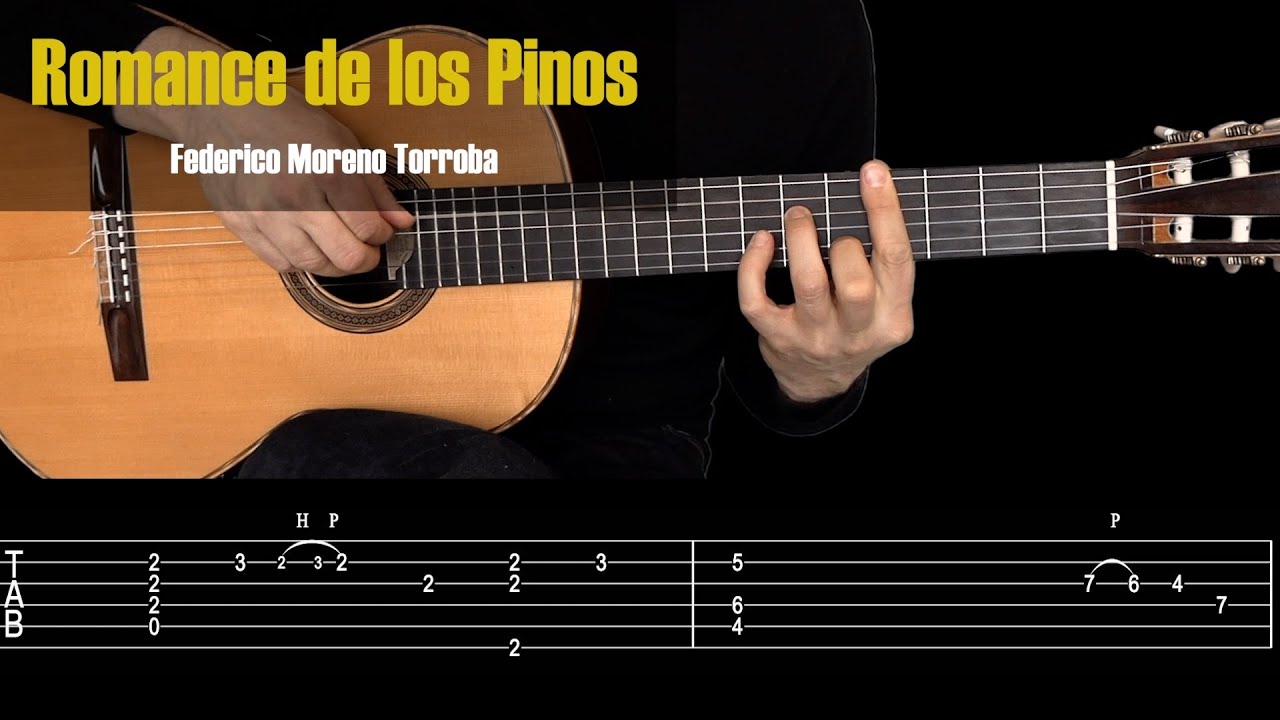 Romance de los Pinos. Torroba. Guitar Tutorial + TAB - YouTube