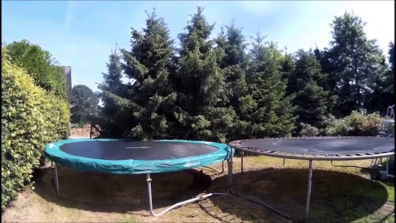 SWIMMING AND TRAMPOLINE - YouTube