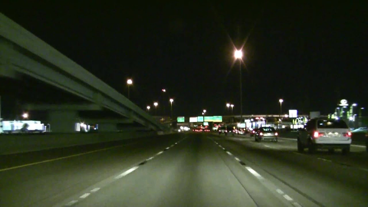 US-59 SW Houston Night Freeway Tour - YouTube