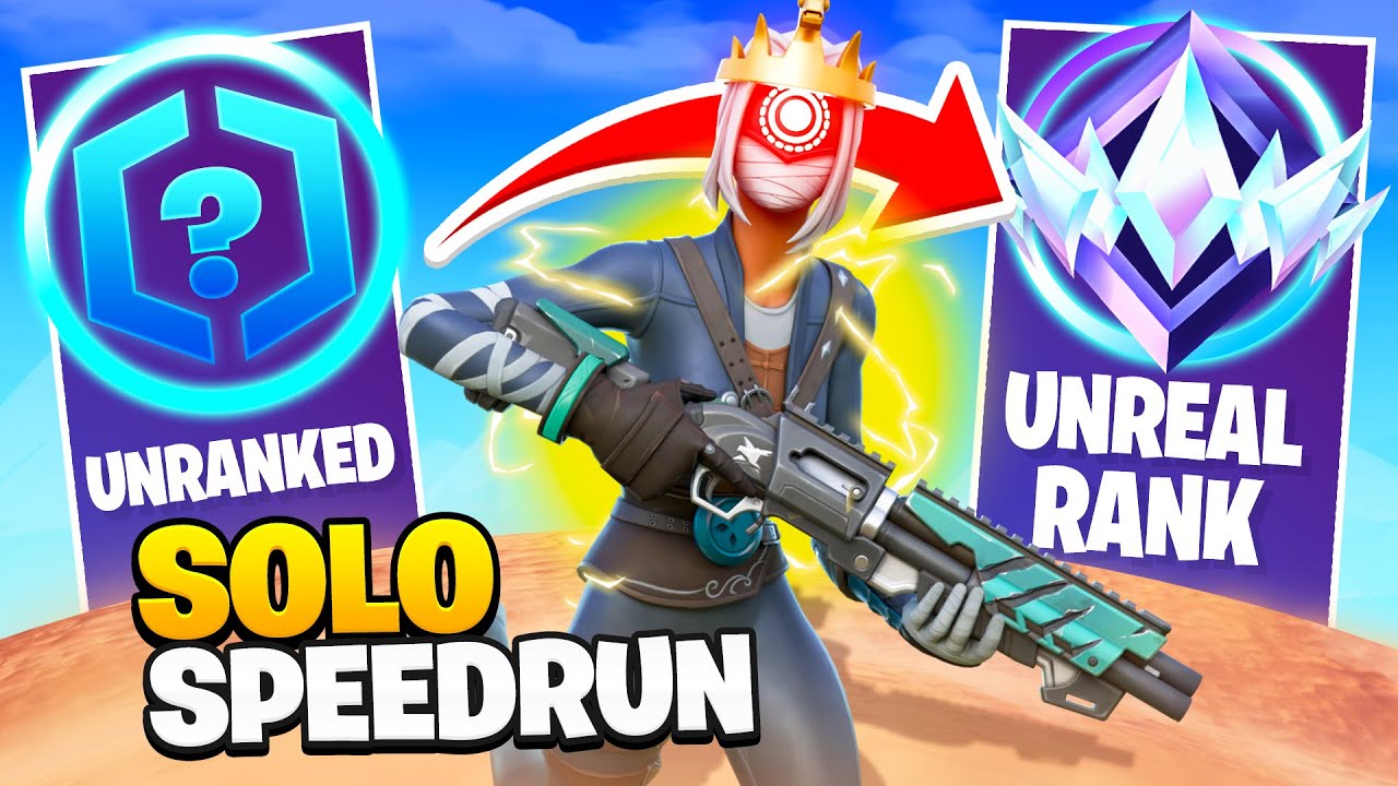 Unranked to UNREAL SOLO SPEEDRUN in Season 3 Fortnite Ranked - YouTube