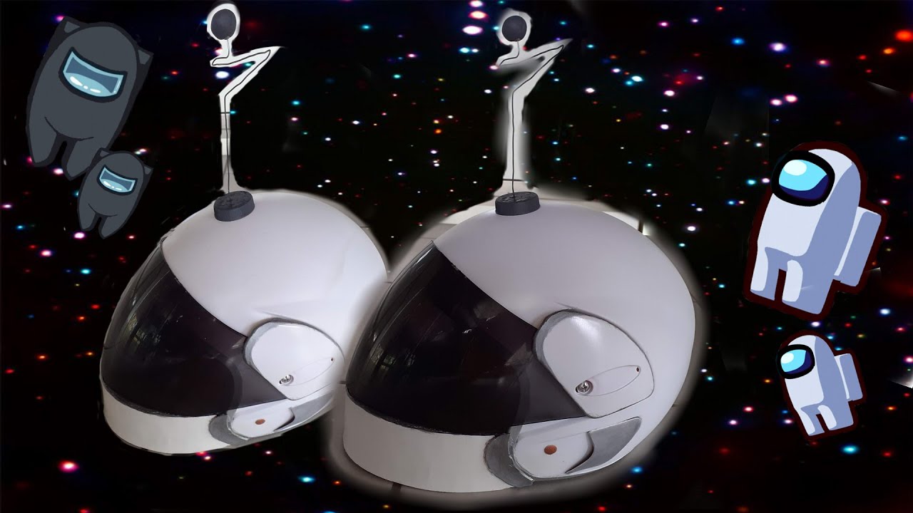 Space helmet tutorial /Among us Helmet - YouTube