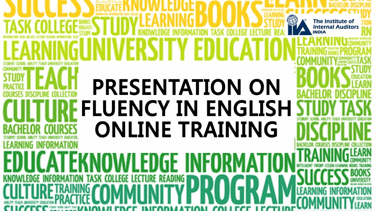 Presentation on Fluency in English Online Training - YouTube