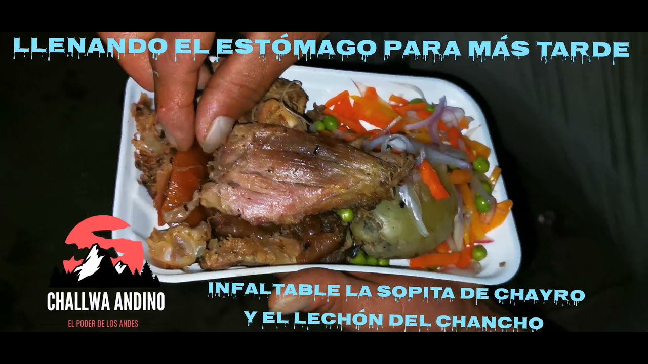 Nuestra comida infaltable sopa de chayro y el lechón del chancho - YouTube