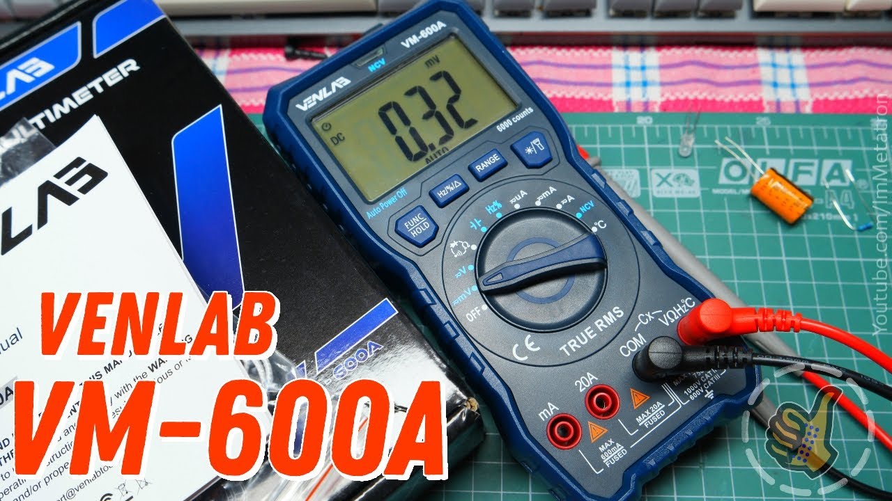 VENLAB VM-600A - Мультиметр бюджетный с TRUE RMS - YouTube