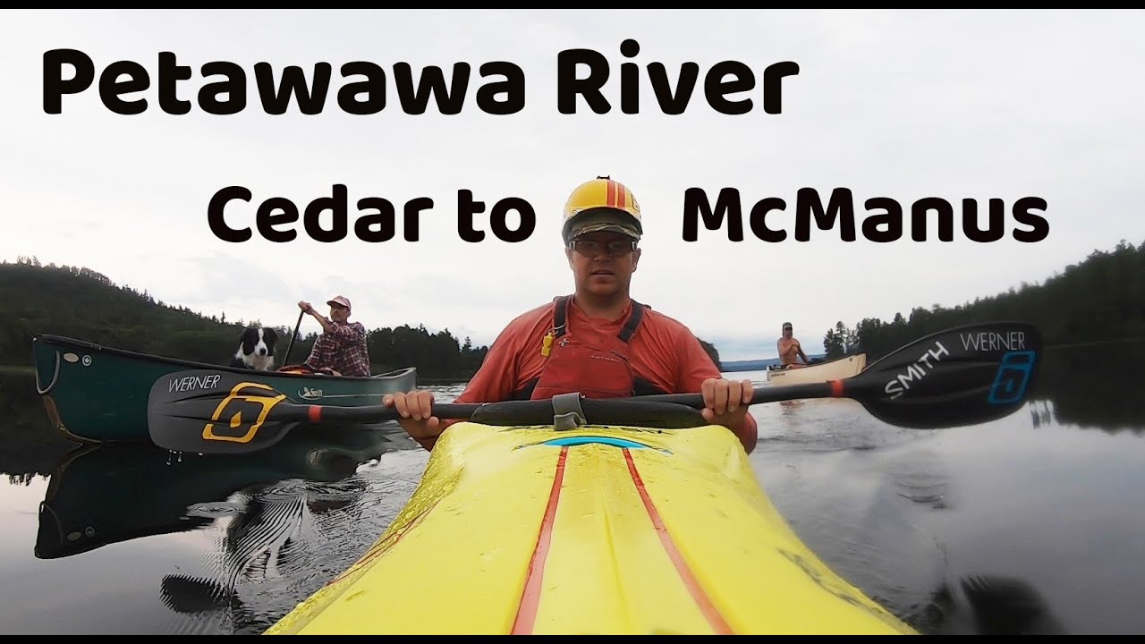 Paddling the Petawawa River by canoe; Cedar to McManus - YouTube