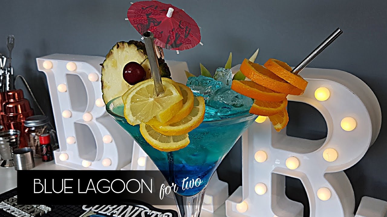 How to Make a Blue Lagoon Cocktail for Two (Party Drinks) - YouTube
