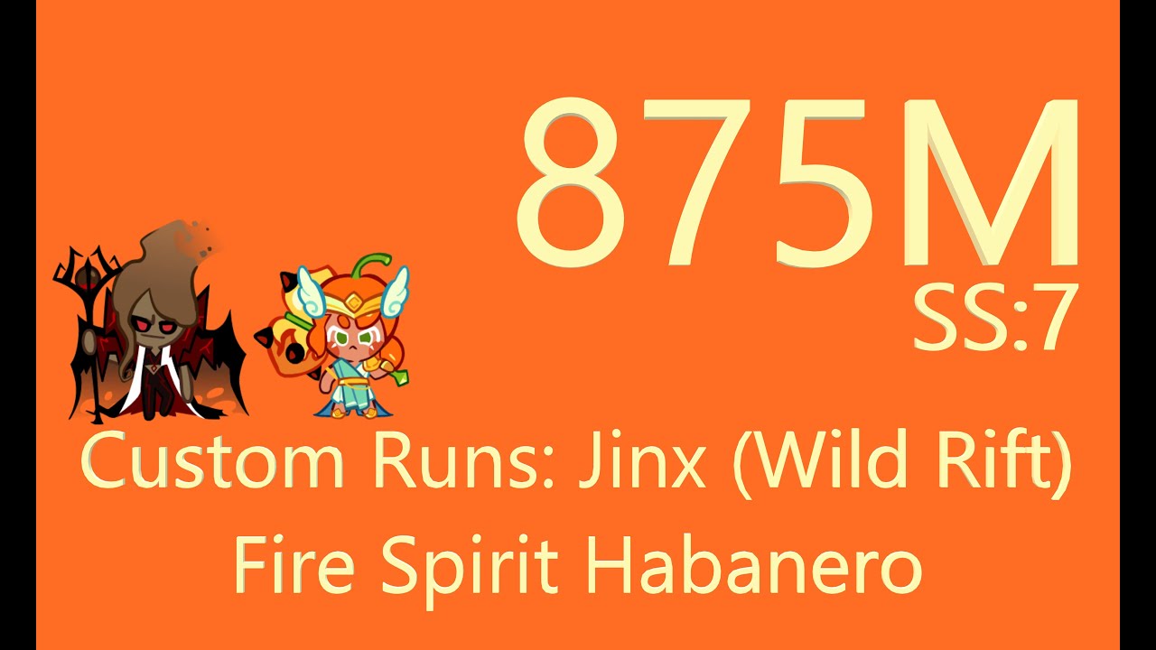 CROB Custom Runs: Jinx (Wild Rift) Fire Spirit Habanero 875M | Jinx lol ...