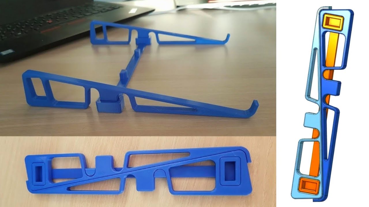 3D Printed Portable laptop stand | create your own portable laptop ...