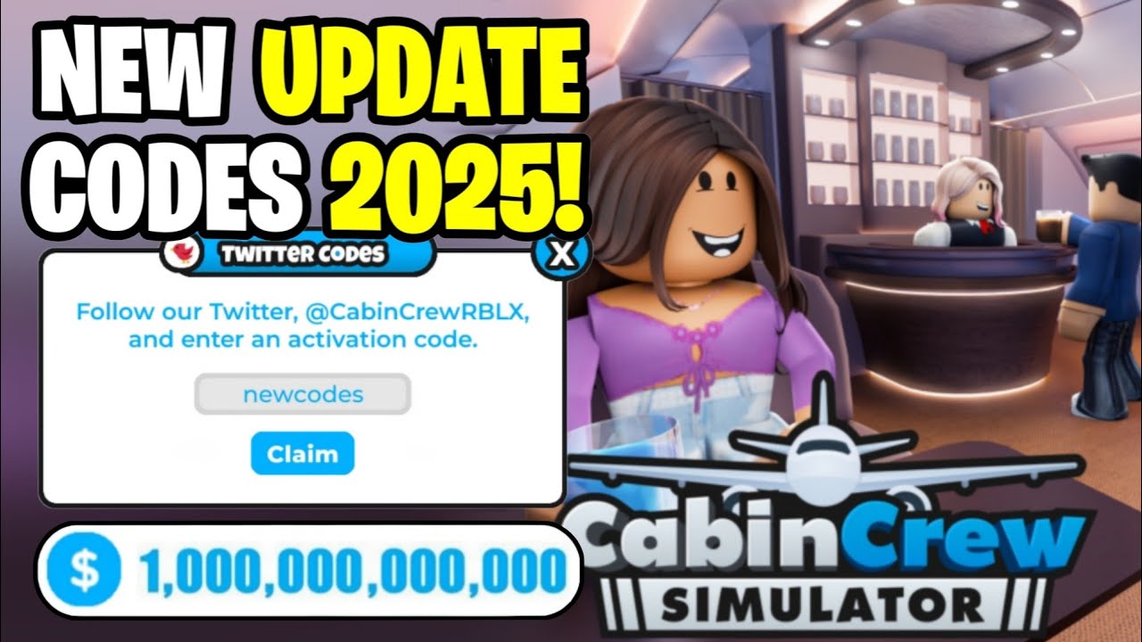 *NEW* ALL WORKING CODES FOR CABIN CREW SIMULATOR IN 2025! ROBLOX CABIN ...