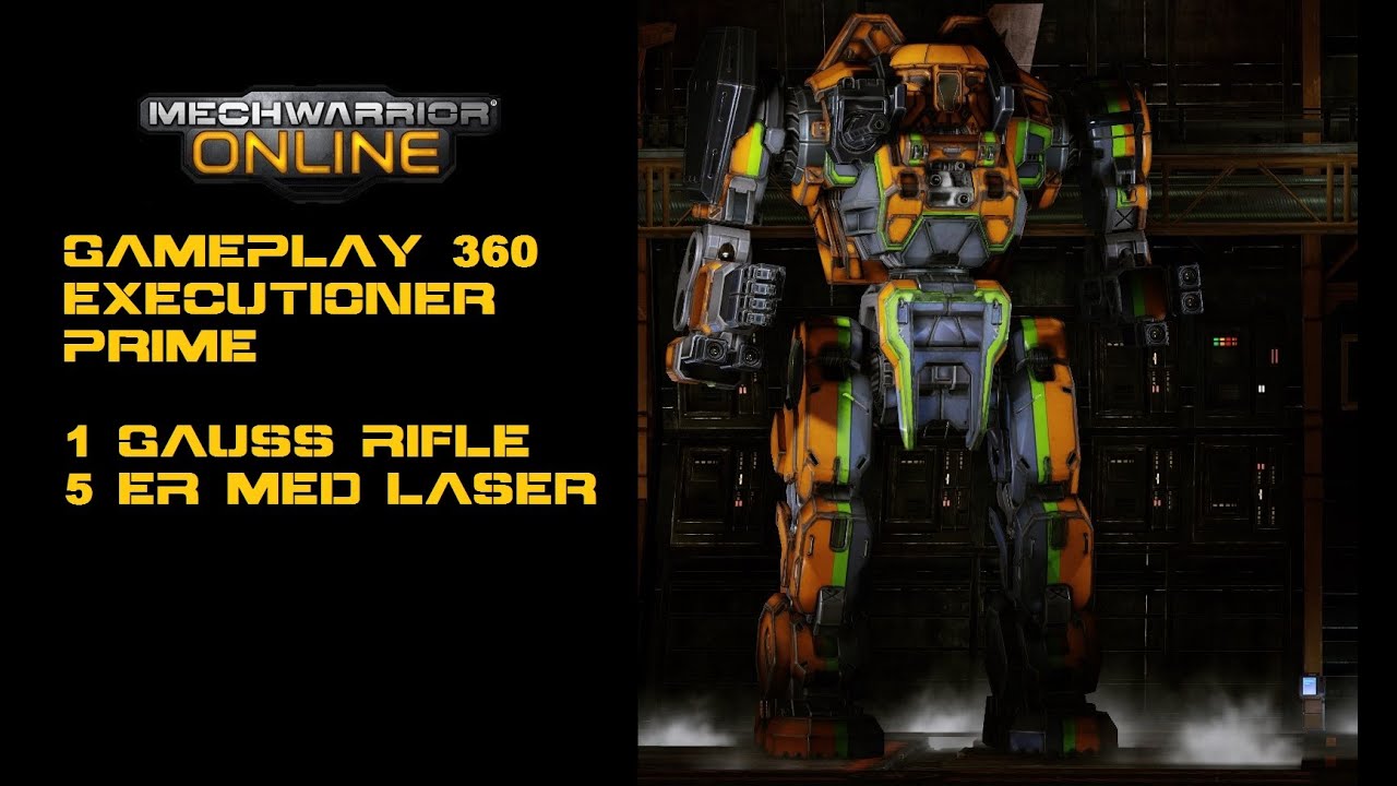 MWO: Gameplay #360 Executioner-Prime Gausslaser - YouTube