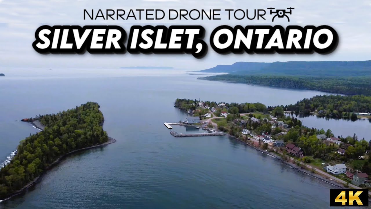 🌊 Aerial Serenity: Discover Silver Islet, Ontario in 4K 🌲 - YouTube