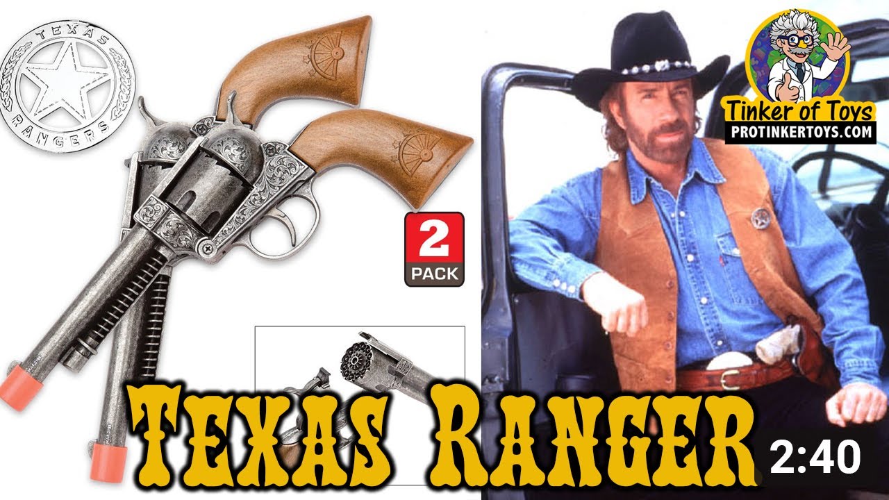 Parris Texas Ranger | Double Holster | Toy Cap Gun - YouTube