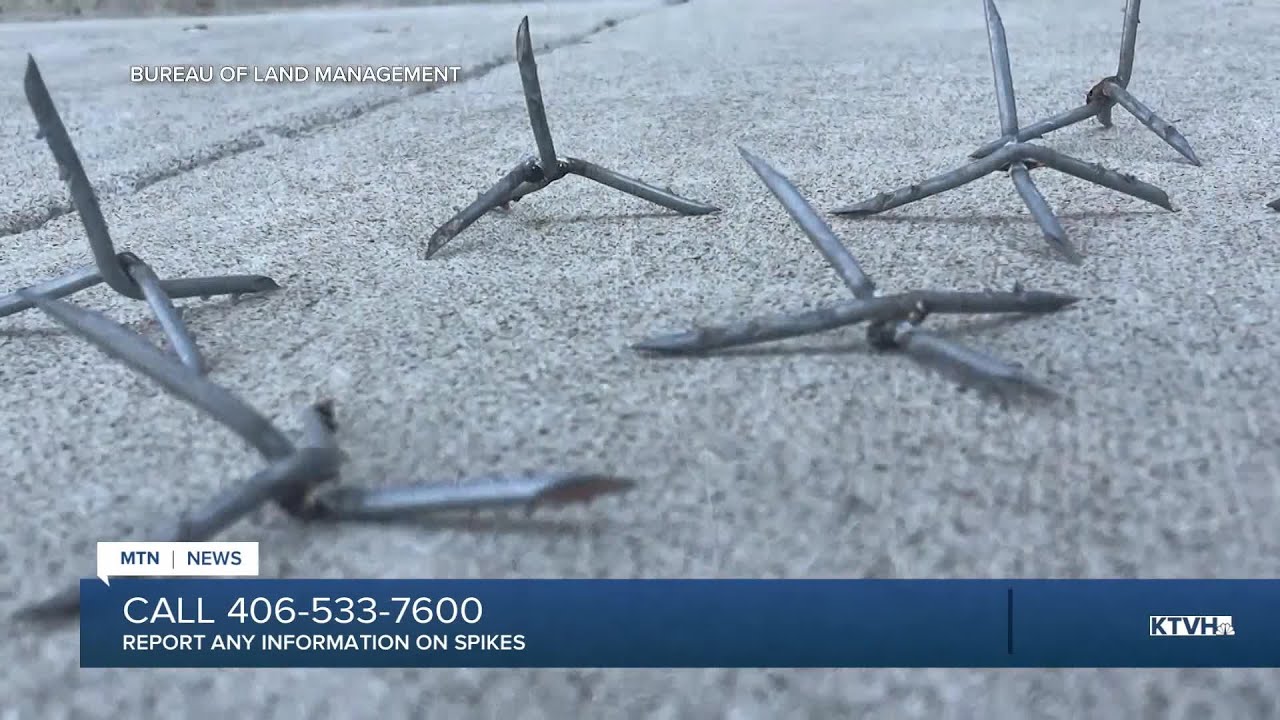 Caltrops found on public land in Montana - YouTube