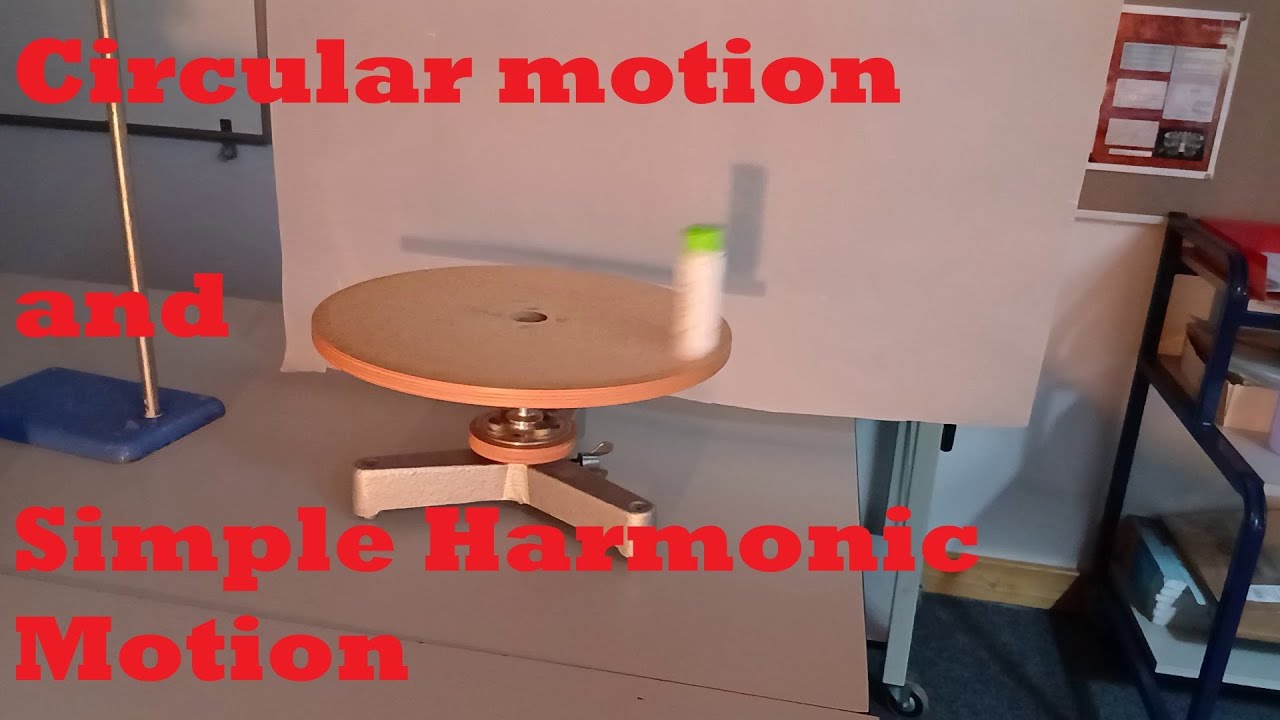 Circular motion and simple harmonic motion demo #physics - YouTube