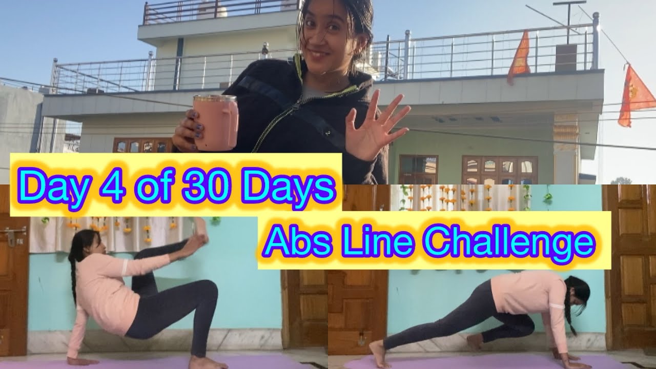 Day 4 Of 30 Days Abs Line Challenge 🕉️#trending - YouTube
