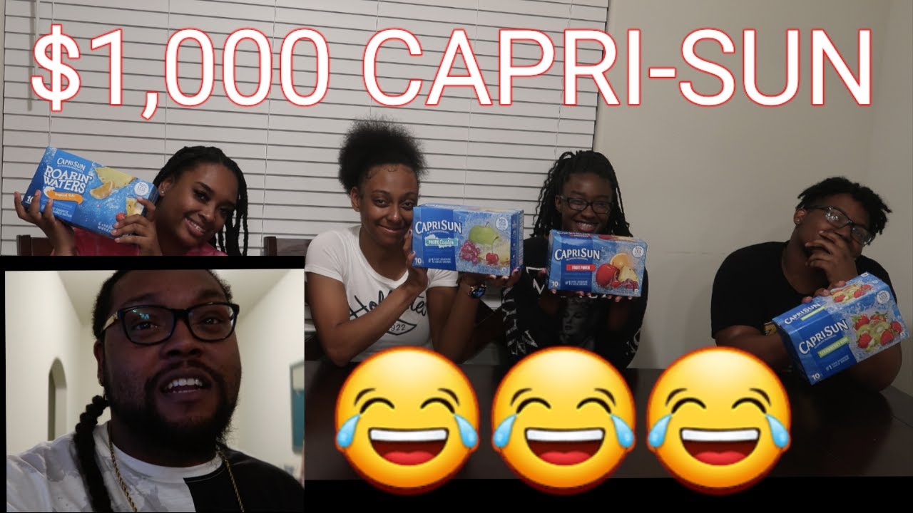 CAPRI SUN DRINKING CHALLENGE - YouTube