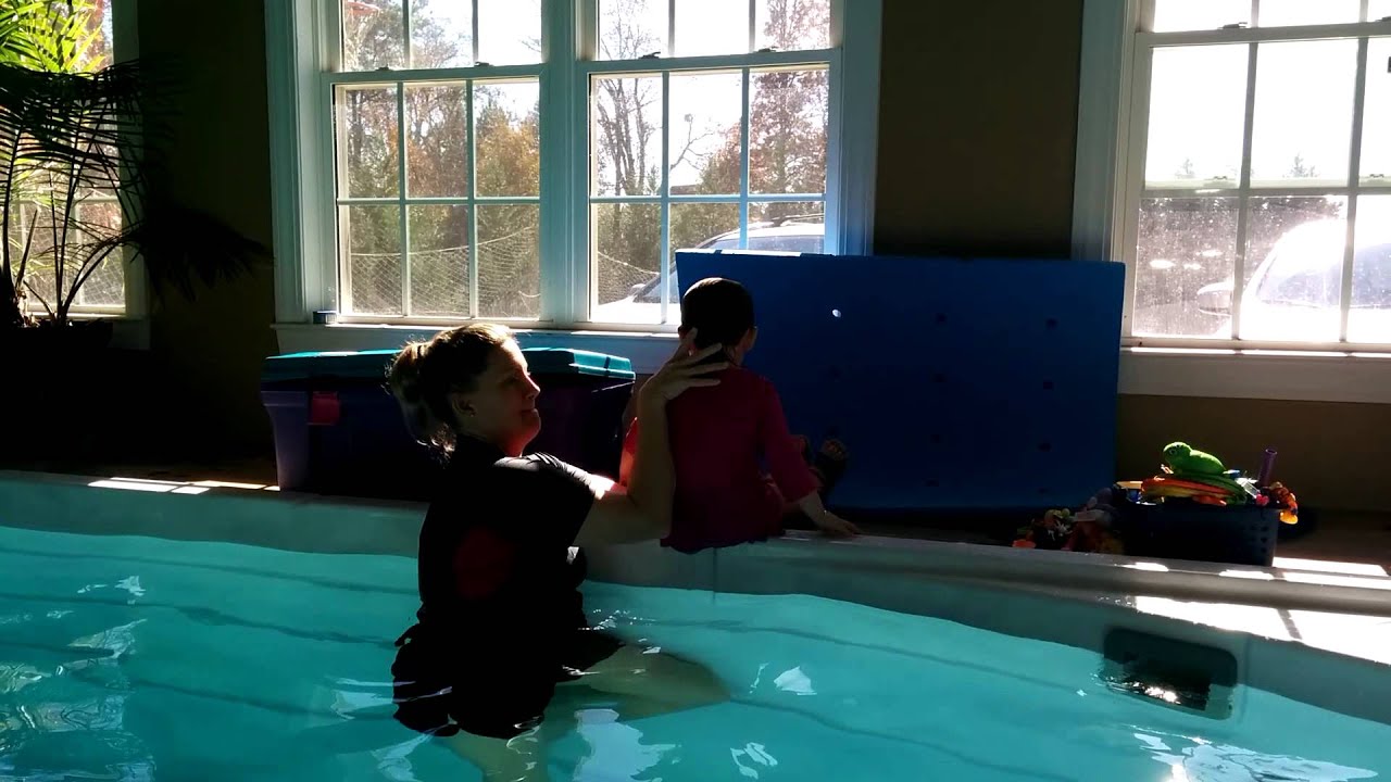 Lanie's Swim Test in Clothes - YouTube
