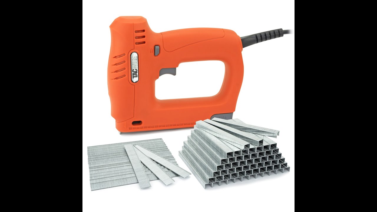 Tacwise 1702 Hobby 53-13EL Electric Staple Brad Nail Gun - YouTube