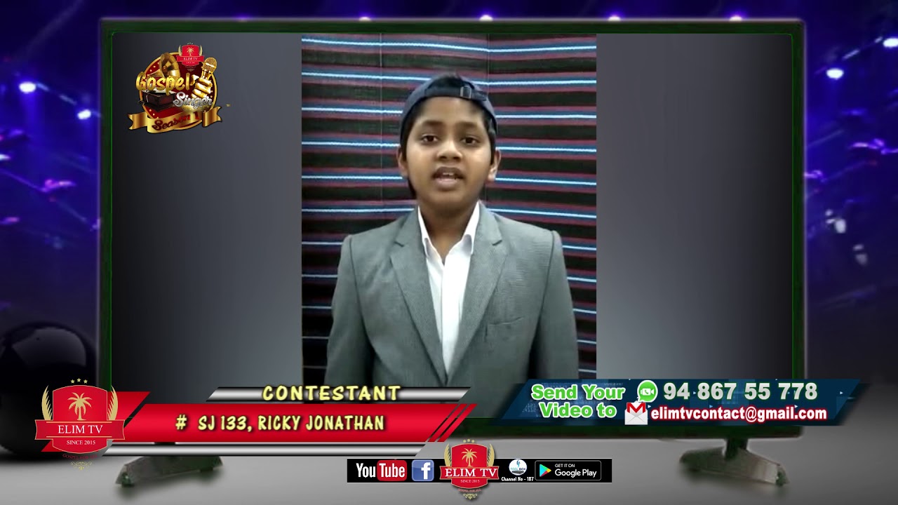 Gospel Singer Season 1 | # SJ 133 | Ricky Jonathan - YouTube