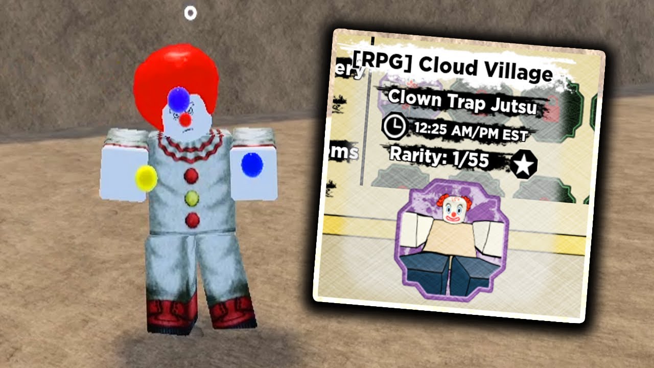 REAL Clown Trap Jutsu Location in Shinobi Life 2 - YouTube