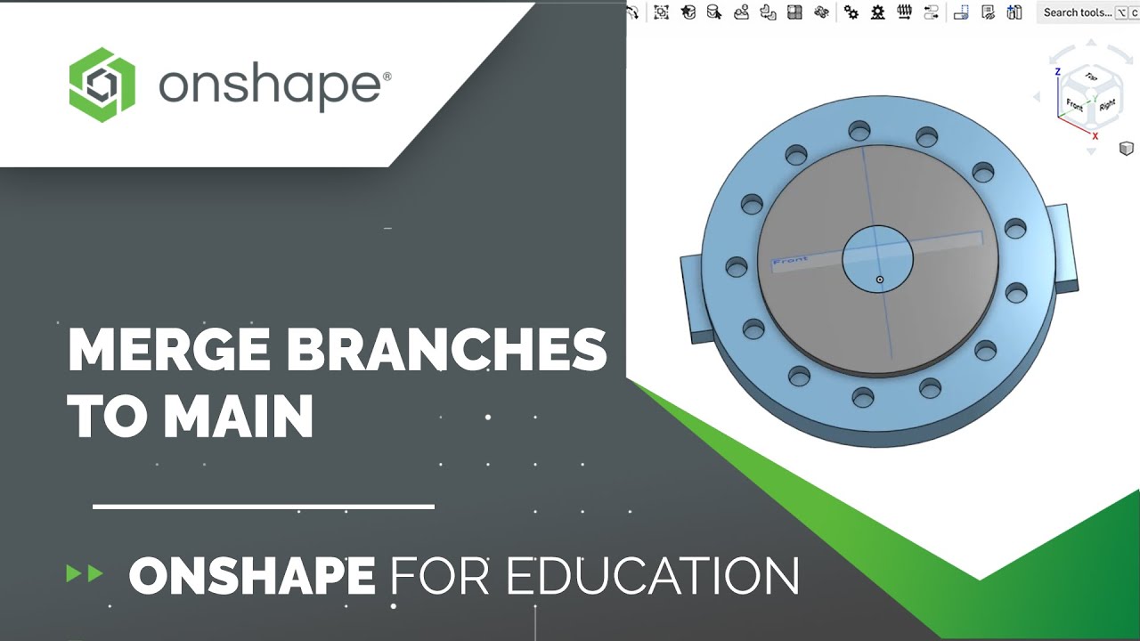 Tech Tip: Merge Branches to Main | Onshape for Education - YouTube
