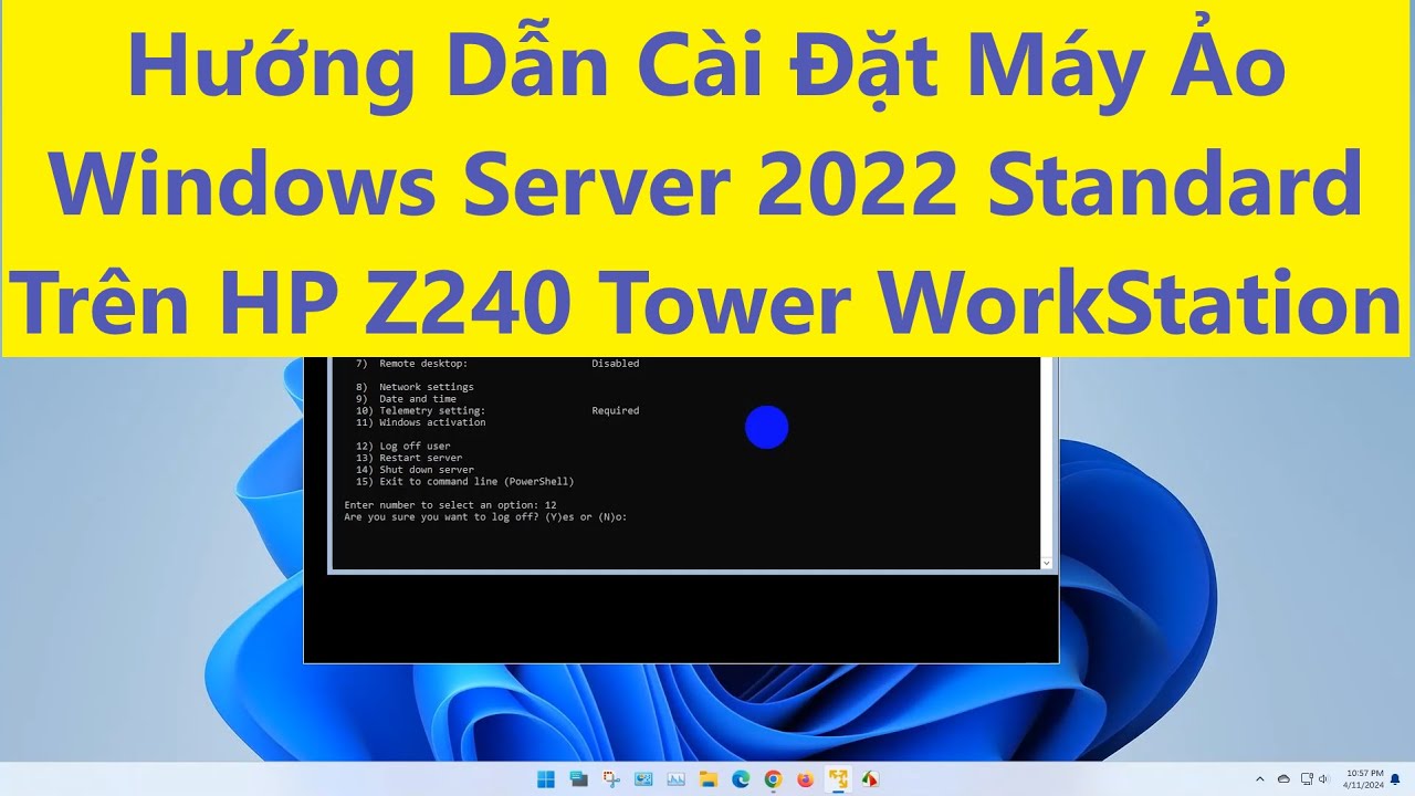 Cài đặt máy ảo Windows Server 2022 Standard trên HP Z240 Tower ...