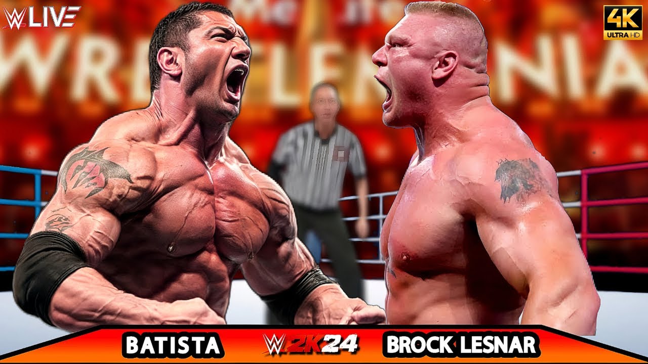 Animal Batista vs Brock Lesnar | No Holds Barred Match | SUMMERSLAM ...