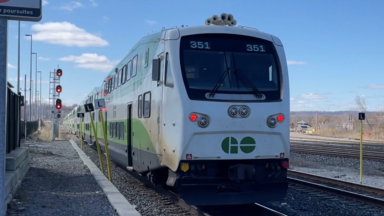 Go Train 680 departing West Harbour Go Station April 07 2023 - YouTube