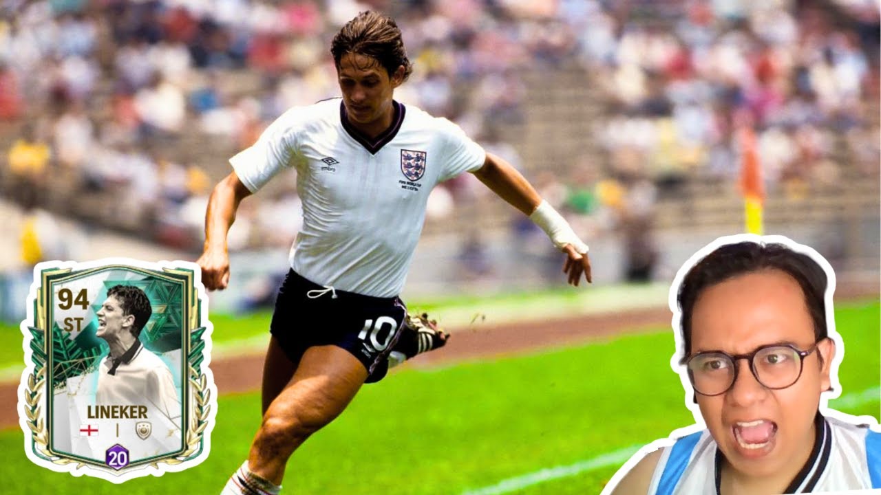 7 TOP GOAL PEMAIN LEGENDARIS INGGRIS LINEKER - FC MOBILE - YouTube