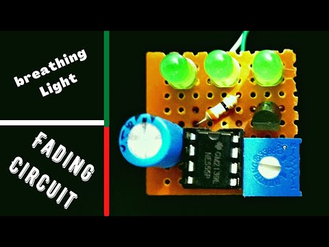 How to make FADING light |Breathing LED Circuit |#simpleprojects - YouTube