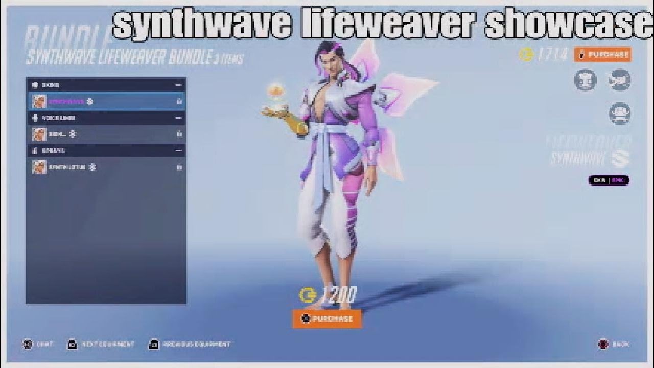 Synthwave lifeweaver showcase (with golden gun) - YouTube